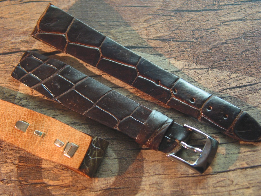 Vintage Alligator & Exotic Straps: 18 mm Vintage Alligator Strap No 749