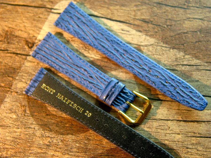 Vintage Alligator & Exotic Straps: 20 mm Shark Skin Strap No 767